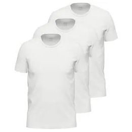 Unterhemd Ammann "3er Pack Shirt 1/2 Arm Day Modern / Close to you", Herren, Gr. 7, N-Gr, wei&szlig;, Obermaterial: 93% Baumwolle CO. 7% Elasthan EL., Unterhemden Unterhemd