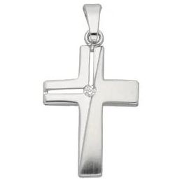Adelia&acute;s Kreuzanh&auml;nger ADELIA ́S "Damen & Herren 925 Silber Kreuz Anh&auml;nger mit Zirkonia", silber, Schmuckanh&auml;nger, Damen, Silber 925 (Sterlingsilber), mit Zirkonia f&uuml;r Damen & Herren