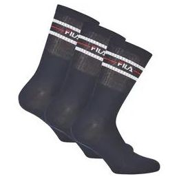 Kurzsocken Fila "Socken 3er Pack", Herren, Gr. 39-42, blau (marine), Obermaterial: 80% Baumwolle CO. 18% Polyester PES. 2% Elasthan EL., Socken