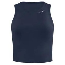 Tanktop WINSHAPE "AET136C", Damen, Gr. XS, grau (anthrazit), 85% Polyester, 15% Elasthan, Rundhals, Tops Tanktop, Functional Comfort