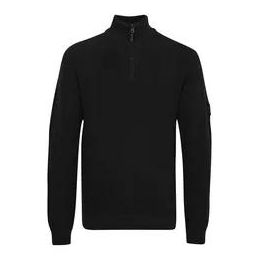 Troyer INDICODE "Troyer IDRevillan", Herren, Gr. M, schwarz, Obermaterial: 46% Baumwolle CO recyc.. 34% Baumwolle CO. 20% Polyester PES., Pullover Troyer