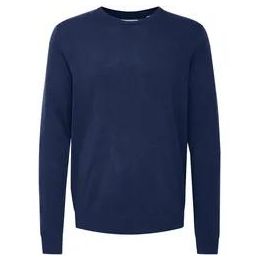 Strickfleece-Pullover Blend "Strickpullover BHPullover", Herren, Gr. XXL, blau (marineblaus), Obermaterial: 78% Viskose CV. 22% Polyester PES., Pullover