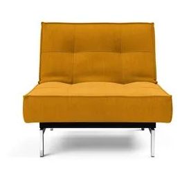 Sessel INNOVATION LIVING TM "Splitback", orange, B:90cm H:79cm T:90cm, 100% Polyester, Sessel, Sessel, mit chromgl&auml;nzenden Beinen, in skandinavischen Design