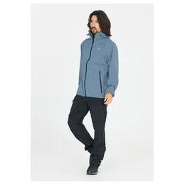 Outdoorjacke WHISTLER "Selawik", Herren, Gr. 4XL, blau (blau, grau), 100% Polyester, unifarben, normal, hoch geschlossener Ausschnitt, Jacken Outdoorjacke, im funktionalen und wasserdichten Layertech-Design