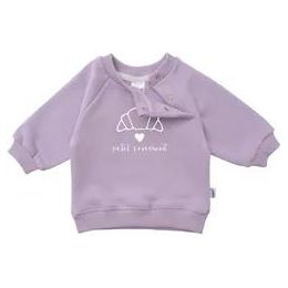 Sweatshirt Liliput "Petit Croissant", M&auml;dchen, Gr. 110/116, lila (flieder), 80% Baumwolle, 20% Polyester, bedruckt, normal, Rundhals, Sweatshirts Sweatshirt, mit niedlichem Aufdruck