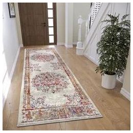 Teppich Hanse Home "Maderno", beige (creme), B:80cm H:8mm L:240cm, Jute, Polyester, Polypropylen (PP), Teppiche, Teppich, L&auml;ufer, Orientalisch, Kurzflor, Wohnzimmer, Schlafzimmer, Esszimmer