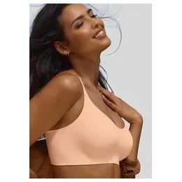 Bralette-BH Nuance, Damen, Gr. M (40), N-Gr, orange (pfirsich), Microtouch, Obermaterial: 82% Polyamid, 18% Elasthan, Basic, BHs, SEAMLESS ohne B&uuml;gel, mit herausnehmbarem Push-up-Kissen, Basic Dessous