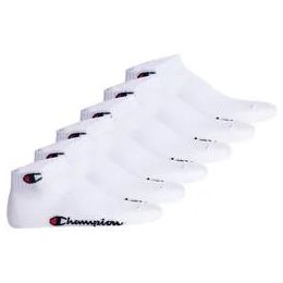 Kurzsocken Champion "Socken 6er Pack", Herren, Gr. 43-46, wei&szlig;, Obermaterial: 71% Baumwolle CO. 23% Polyester PES. 4% Polyamid PA. 2% Elasthan EL., Socken