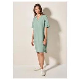 Sommerkleid Cecil, Damen, Gr. S (38), US-Gr&ouml;&szlig;en, gr&uuml;n (ice sage gr&uuml;n), Stoff, 55% Leinen, 45% Viskose, unifarben, comfort fit knielang, Rundhals, B&uuml;ndchen, Kleider Sommerkleid