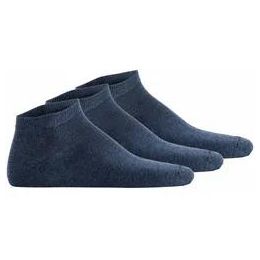 Sneakersocken Hudson "Socken SIMPLY3 3-PACK SNEAKER 3er Pack", Herren, Gr. 39-42, blau, Obermaterial: 80% Baumwolle CO. 18% Polyamid PA. 2% Elasthan EL., Socken Sneakersocken