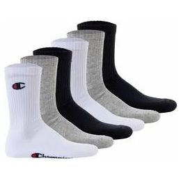Kurzsocken Champion "Socken 6er Pack", Herren, Gr. 39-42, bunt (schwarz, wei&szlig;, grau), Obermaterial: 70% Baumwolle CO. 28% Polyester PES. 2% Elasthan EL., Socken