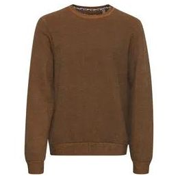Strickfleece-Pullover Blend "Strickpullover BHSweatshirt", Herren, Gr. L, braun (caramel caf&eacute;), Obermaterial: 100% Baumwolle CO., Pullover