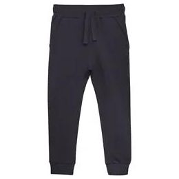 Sweathose EN FANT "Sweathose ENSweatpants", M&auml;dchen, Gr. 122, N-Gr, blau (parisian night), Web, Obermaterial: 95% Baumwolle CO. 5% Elasthan EL., unifarben, regular fit, Hosen Sweathose