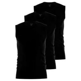 Unterhemd Ammann "3er Pack Tank Top Day Modern / Micro Modal", Herren, Gr. L, N-Gr, schwarz, Obermaterial: 93% Modal CMD. 7% Elasthan EL., Unterhemden Unterhemd