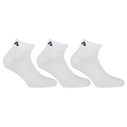 Sneakersocken Fila "Socken 3er Pack", Damen, Gr. 43-46, wei&szlig;, Obermaterial: 75% Baumwolle CO. 23% Polyester PES. 2% Elasthan EL., Socken Sneakersocken