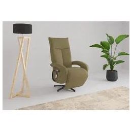 Sit & More TV-Sessel SIT & MORE "TV Dance", gr&uuml;n (olive), B:74cm H:112cm T:82cm, 100% Polyester, Sessel, wahlweise manuell oder elektrischer Funktion mit Akku