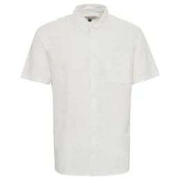 Kurzarmshirt Blend "Kurzarmhemd BHShirt", Herren, Gr. XL, wei&szlig; (snow wei&szlig;), Obermaterial: 70% Baumwolle CO. 30% Leinen LI., Hemden