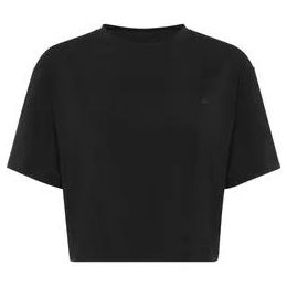 T-Shirt Plein Sport "T-Shirt", Damen, Gr. XS, schwarz (02, schwarz), Obermaterial: 48% Modal, 47% Baumwolle, 5% Elasthan, Shirts T-Shirt