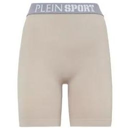 Shorts Plein Sport "Logo", Damen, Gr. XL, US-Gr&ouml;&szlig;en, grau (72, schwarzgrau), Obermaterial: 94% Polyamid, 6% Elasthan, Hosen Shorts