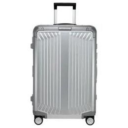 Hartschalen-Trolley Samsonite "LITE-BOX ALU", Gr. B/H/T: 47cm x 69cm x 27cm 71 l, silber (aluminium), Aluminium, unifarben, festlich, Koffer, Hartschalenkoffer Premium-Aluminium Gro&szlig;er-Koffer TSA-Zahlenschloss