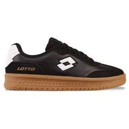 Sneaker Lotto, Damen, Gr. 36, schwarz-wei&szlig; (schwarz, wei&szlig;), Synthetik, clean, Schuhe Sneaker, - mit stark gepolsterter Zunge