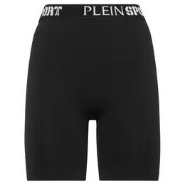 Shorts Plein Sport "Logo", Damen, Gr. L, US-Gr&ouml;&szlig;en, schwarz (02, schwarz), Obermaterial: 94% Polyamid, 6% Elasthan, Hosen Shorts
