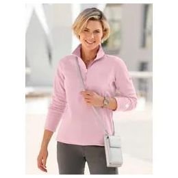 Fleeceshirt Casual Looks "Fleece-Shirt", Damen, Gr. 44, rosa (ros&eacute;), 100% Polyester, meliert, unifarben, Shirts