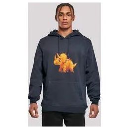 Kapuzenpullover F4NT4STIC "S&uuml;&szlig;er Triceratops Dinosaurier", Herren, Gr. 3XL, blau (navy), Obermaterial: 65% Baumwolle, 35% Polyester, slim fit, Pullover Kapuzenpullover, Premium Qualit&auml;t