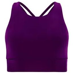 Sport-Bustier WINSHAPE "Functional Comfort Sport-BH SB103C", Damen, Gr. XL, Normalgr&ouml;&szlig;en, lila (schwarz plum), 85% Polyester, 15% Elasthan, BHs, mit R&uuml;cken-Applikation