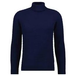 Rundhalspullover Ragman, Herren, Gr. 56, blau (marineblau), 90% Wolle 10% Cashmere, ohne Ausschnitt, Pullover Rundhalspullover