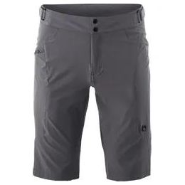 Fahrradhose Gonso "Trail Shorts Hipbag M", Herren, Gr. 4XL, Normalgr&ouml;&szlig;en, grau, 85% Polyester, 15% Elasthan, Hosen Fahrradhose, Bewegungselastisch, strapazierf&auml;hig und schnelltrocknend