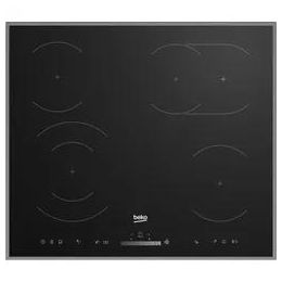 Beko Elektro-Kochfeld "HIC 64503 TX", schwarz, B:57,6cm H:5,8cm T:57cm, Kochfelder, Slide-Touch Tasten: Steuern durch direktes Antippen oder entlangfahren