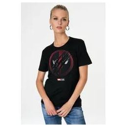 T-Shirt logoshirt "Marvel - Deadpool & Wolverine", Damen, Gr. M, schwarz, 100% Baumwolle, bedruckt, normal, Rundhals, Shirts T-Shirt, mit coolem Marvel-Print