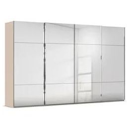 Schwebet&uuml;renschrank Rauch "Kleiderschrank Schrank Garderobe Schlafzimmerschrank SCALE-TRIO", braun (fango), B:360cm H:223cm T:68cm, Holzwerkstoff, Schr&auml;nke, Schwebet&uuml;renschrank, edle dreigeteilte Front mit 2 Zierleisten Spiegelfront MADE IN GERMANY