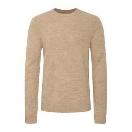 Strickfleece-Pullover Blend "Strickpullover BHPullover", Herren, Gr. XXL, beige (cornstalk), Obermaterial: 85% Polyacryl PAN. 15% Wolle WO., Pullover