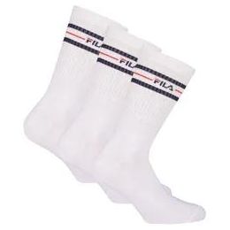 Kurzsocken Fila "Socken 3er Pack", Herren, Gr. 43-46, wei&szlig;, Obermaterial: 80% Baumwolle CO. 18% Polyester PES. 2% Elasthan EL., Socken