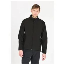 Softshelljacke WHISTLER "Lango", Herren, Gr. XXL, schwarz, 90% Polyester, 10% Elasthan, unifarben, normal, hoch geschlossener Ausschnitt, Jacken Softshelljacke, Mit wind- und wasserabweisenden Eigenschaften