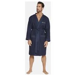 Hausanzug Babista "Bademantel SEBASTIO", Herren, Gr. XL, blau (dunkelblau), Obermaterial: 100% Baumwolle CO., Homewear-Sets Hausanzug