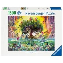 Puzzle Ravensburger "Das Einhorn aus dem See und seine Freunde", bunt, Puzzles, KinderB:80cm H:60cm, Pappe, Made in Germany, B:80cm H:60cm