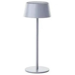 LED Au&szlig;en-Tischleuchte OTTO HOME "Oddny Tischleuchte mit Solar u. Akku", grau (grau matt), H:30cm, Leuchten, LED Solar, Tischlampe, 3000 K, dimmbar, USB ladbar, Indoor & Outdoor
