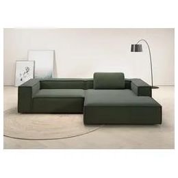 Ecksofa Home Affaire "Watertown, modernes XXL L-Form, 306 cm breit", gr&uuml;n (oliv), B:306cm H:68cm T:191cm, 95% Polyester, 5% Nylon, Sofas, Ecksofa, Gro&szlig;z&uuml;giges Lounge-Sofa mit viel Platz f&uuml;r die Familie