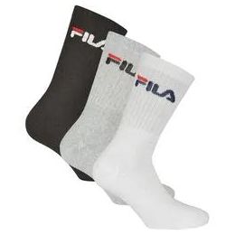 Kurzsocken Fila "Socken 3er Pack", Herren, Gr. 43-46, bunt (classic mix (schwarz, wei&szlig;, grau)), Obermaterial: 70% Baumwolle CO. 29% Polyester PES. 1% Elasthan EL., Socken