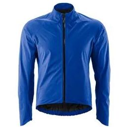 Fahrradjacke Gonso "SAVE JACKET ROAD M", Herren, Gr. 6XL, blau (dunkelblau), 100% Polyester, Jacken Fahrradjacke, Herren Radjacke, wasserdichte Rennrad-Regenjacke mit R&uuml;ckentasche