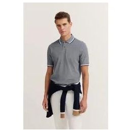 Poloshirt Bugatti, Herren, Gr. M, 390, marine, 100% Baumwolle, unifarben, normal, ohne Ausschnitt, Rippb&uuml;ndchen, Shirts, aus Baumwolle