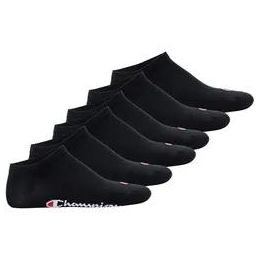 Sneakersocken Champion "Socken 6er Pack", Herren, Gr. 39-42, schwarz, Obermaterial: 71% Baumwolle CO. 23% Polyester PES. 4% Polyamid PA. 2% Elasthan EL., Socken Sneakersocken