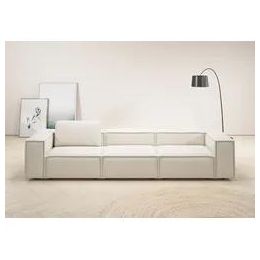 3,5-Sitzer Home Affaire "Watertown, modernes Big-Sofa XXL, 336 cm Breite, auch in Feincord", wei&szlig;, B:336cm H:68cm T:98cm, 96% Polyester, 4% Nylon, Sofas, Riesiges Designersofa mit viel Platz & weichen Bez&uuml;gen in Trendfarben