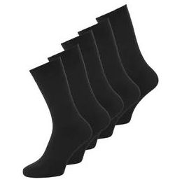 Jack & Jones Kurzsocken JACK & JONES "Socken JACBASIC BAMBOO SOCK 5P 5er Pack", Herren, Gr. 40-46, schwarz, Obermaterial: 54% Viskose CV. 26% Polyester PES. 18% Baumwolle CO. 2% Elasthan EL., Socken