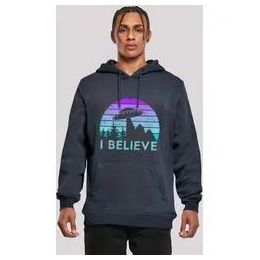 Kapuzenpullover F4NT4STIC "I BELIEVE UFO Alien Raumschiff Retro", Herren, Gr. 3XL, blau (navy), Obermaterial: 65% Baumwolle, 35% Polyester, slim fit, Pullover Kapuzenpullover, Premium Qualit&auml;t