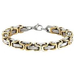Edelstahlarmband Bruno Banani "Schmuck", gold (edelstahlfarben, gelbgoldfarben), Armb&auml;nder, Damen, 21cm, Edelstahl, Edelstahlarmband
