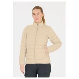 Outdoorjacke WHISTLER "Arubi", Damen, Gr. 40, beige, 100% Polyamid, kariert, normal, hoch geschlossener Ausschnitt, Jacken Outdoorjacke, mit leichter F&uuml;llung